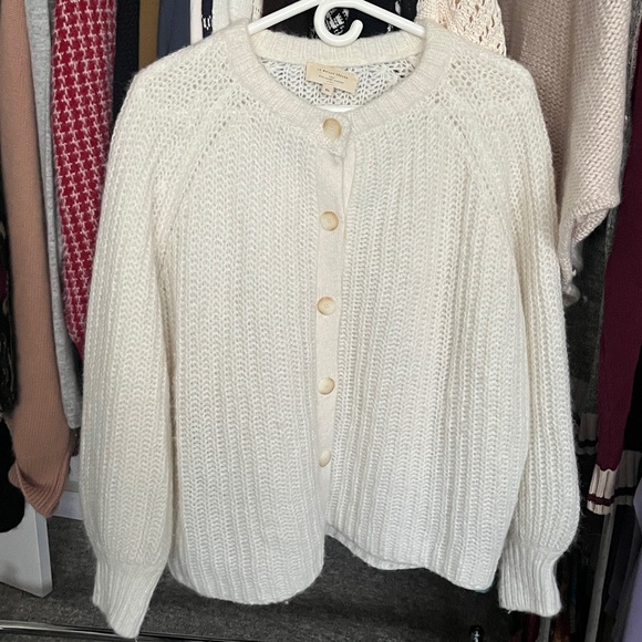 Sezane | Sweaters | Sezane Emile Cream Alpaca Mix Cardigan | Poshmark
